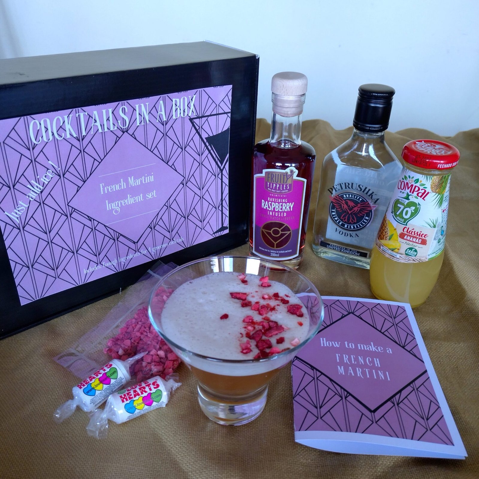 Cocktail in a box “French Martini ” (incl. FREE DEL)