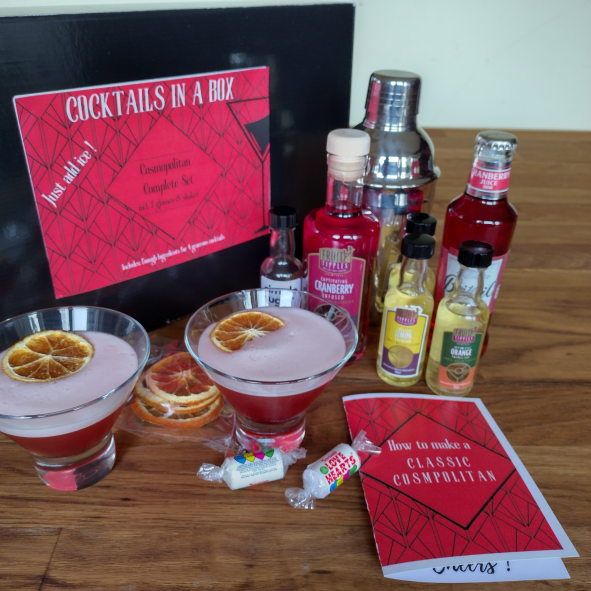 Cosmopolitan cocktail in a box set – the full set (incl.FREE DEL)